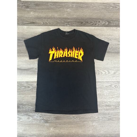 Thrasher | Shirts | Thrasher Magazine Flame Fire Graphic Logo Shirt Y2k ...